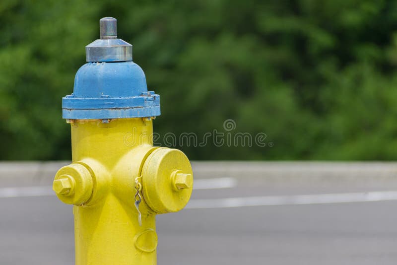 Colorful Old Fire Plug with Copy Space Stock Image - Image of ...