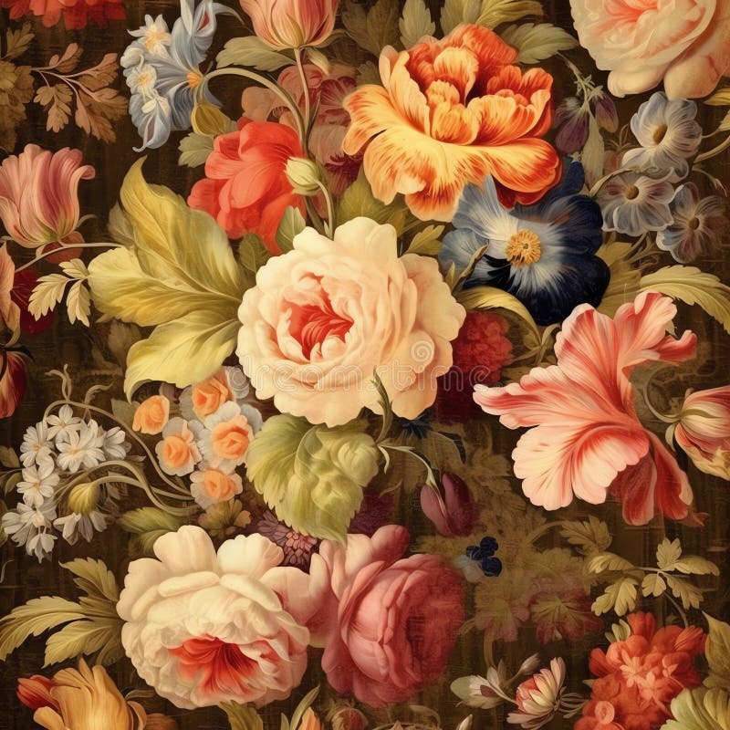 Colorful Old Paper, Vintage Digital Paper Stock Illustration ...