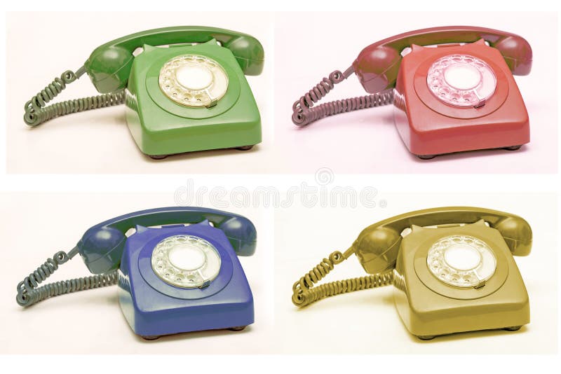 Collage.Communication Concept. Stock Image - Image of contact ...