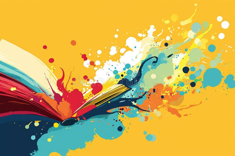 Paint Splattered Open Book Stock Photos - Free & Royalty-Free Stock ...