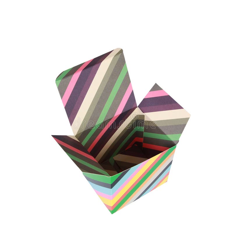 Colorful Opened Box Set on White Vector Stock Vector - Illustration of ...