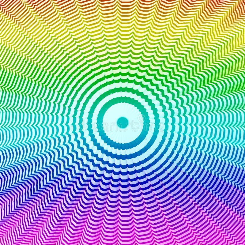 Colorful Optical Illusion Abstract Digital Spiral Pattern Design ...
