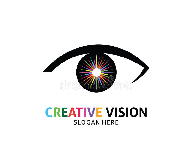 Colorful Optical Technology Eye Future Vision Vector Logo Design Stock ...