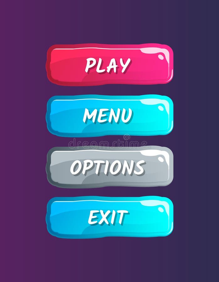 Colorful options panel set stock vector. Illustration of sticker ...