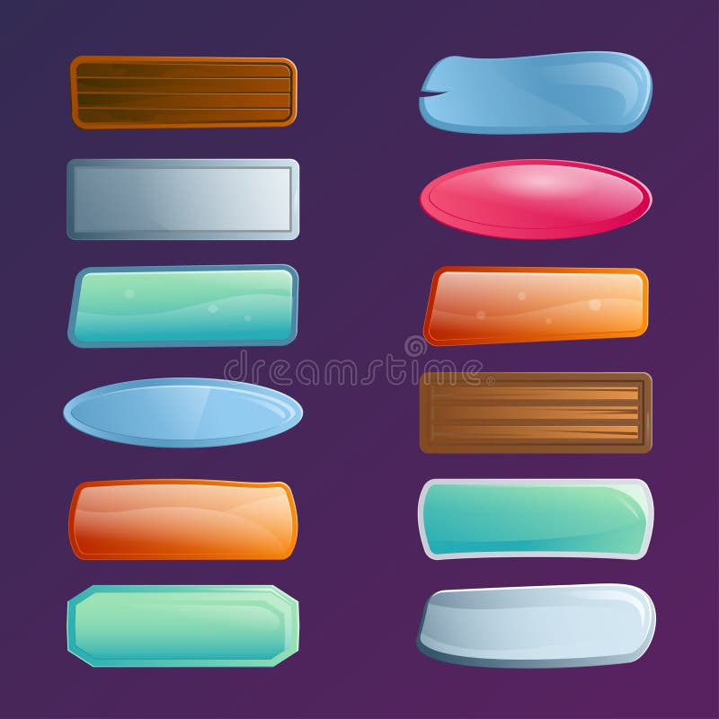 Set Cartoon Buttons Stock Illustrations – 9,673 Set Cartoon Buttons ...