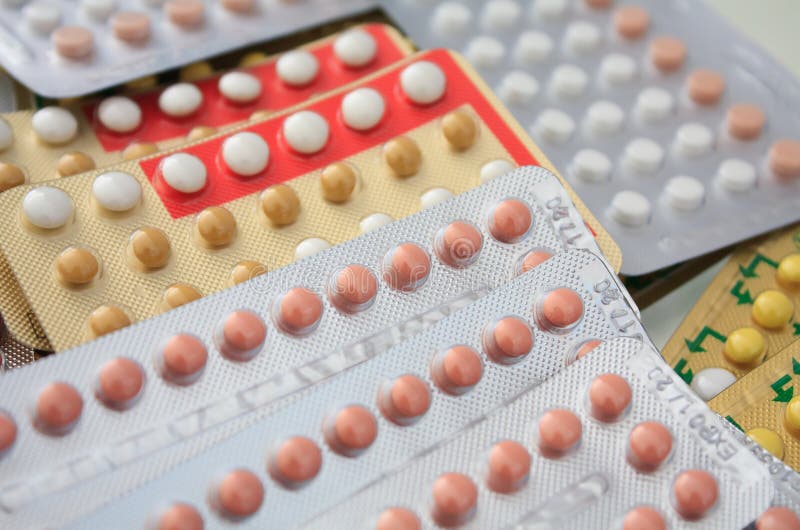 Colorful Oral Contraceptive Pill Stock Image - Image of protection ...
