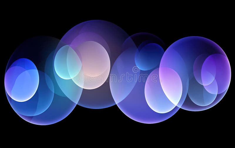 Colorful Orbs of Translucent Light Create a Mesmerizing Visual Effect ...