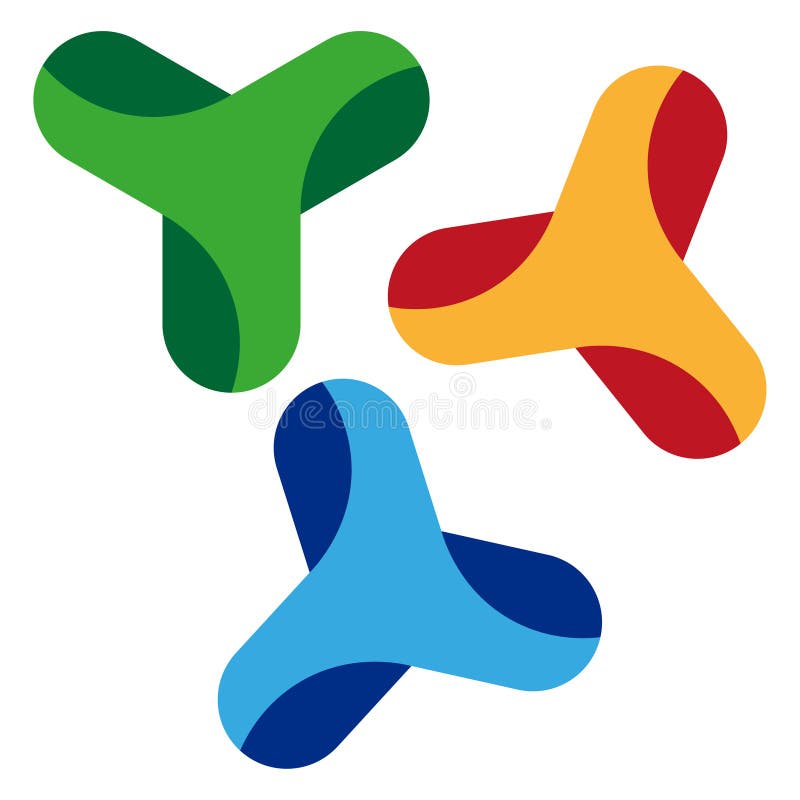 Colorful Organic Icons. Rounded Vector Shapes. Modern Abstract Elements ...