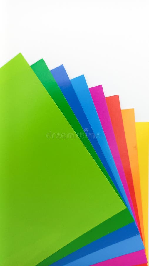 Colorful Origami Paper Isolated on White Background Stock Photo - Image ...