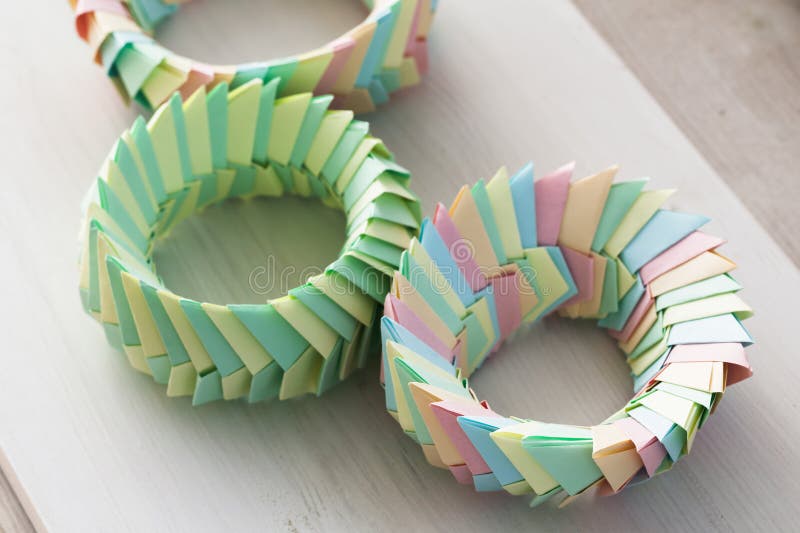 Origami, Abstract Parametric Ring Structure Stock Image - Image of ...