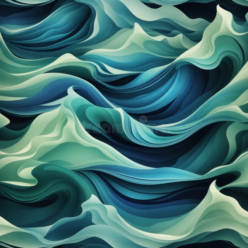 Colorful Original Abstract Background 3d Waves Stock Illustration ...