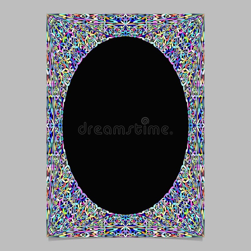 Colorful Ornamental Flyer Border - Vector Stationery Template Design ...