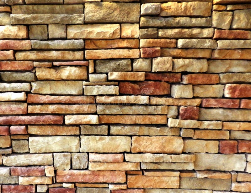 Colorful Outdoor Brick Wall Texture Background Stock Image - Image of ...