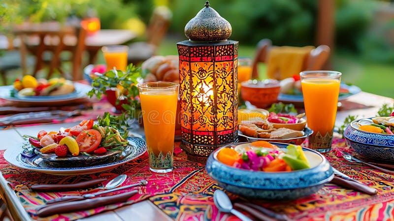 Delicious Middle Eastern Feast Table Setting Colorful Dishes Stock ... Delicious Middle Eastern Feast Table Setting Colorful Dishes Stock ...