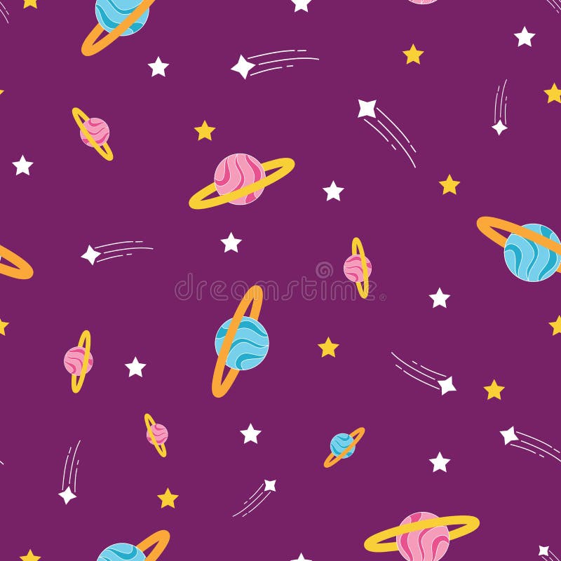 Space Repeat Pixel Background Stock Illustration - Illustration of ...