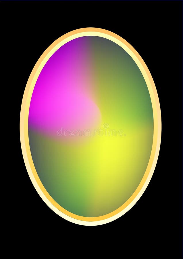 Colorful oval frame stock illustration. Illustration of frame - 3797836