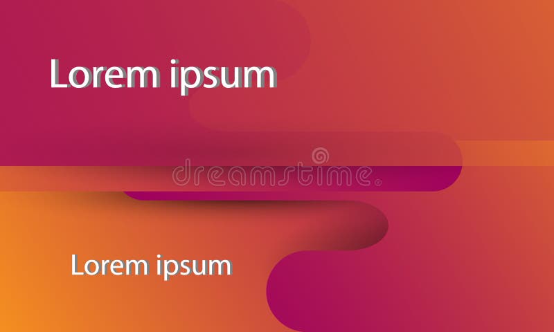 Colorful Overlap Rectangle Object with Text Stock Vector - Illustration ...