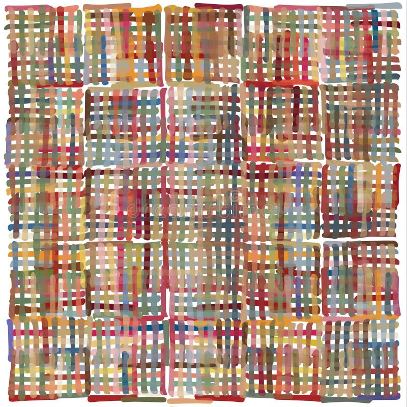 Colorful Overlapping Marker Lines Based Pattern Stock Vector ...