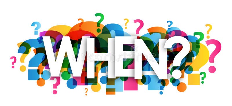When? Colorful Overlapping Question Marks Banner Stock Vector ... When? Colorful Overlapping Question Marks Banner Stock Vector ...
