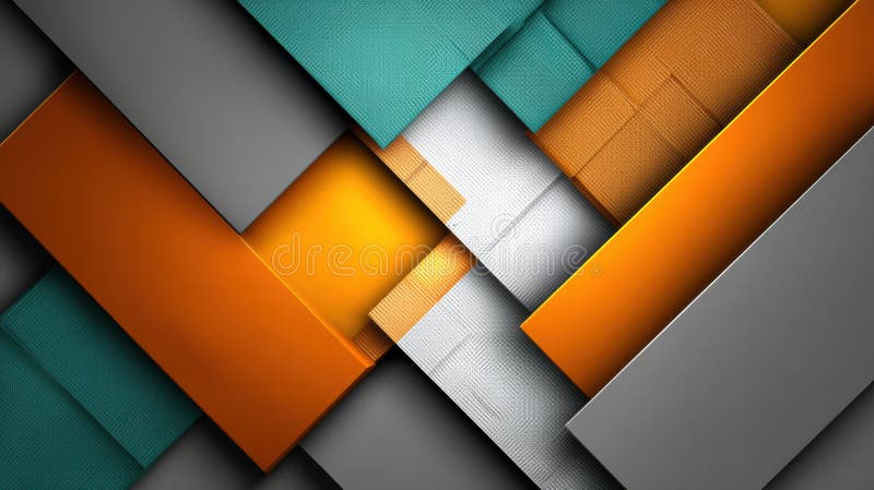Colorful Overlapping Shapes Create a Modern Abstract Design with ...