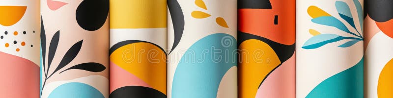 Colorful Packaging Features African Designs with Geometric Shapes and ...