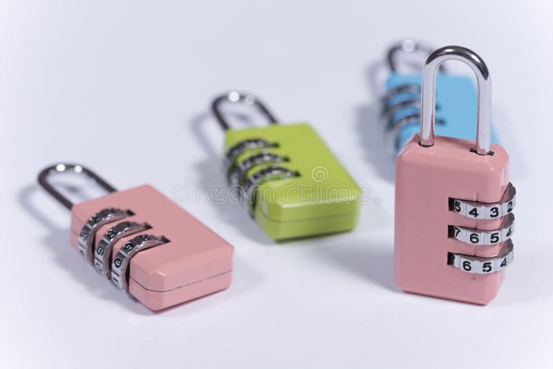 Numerical code padlock stock image. Image of padlock - 195332605