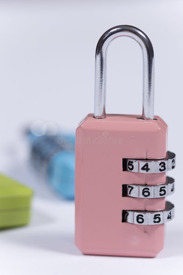 Numerical code padlock stock image. Image of padlock - 195332605