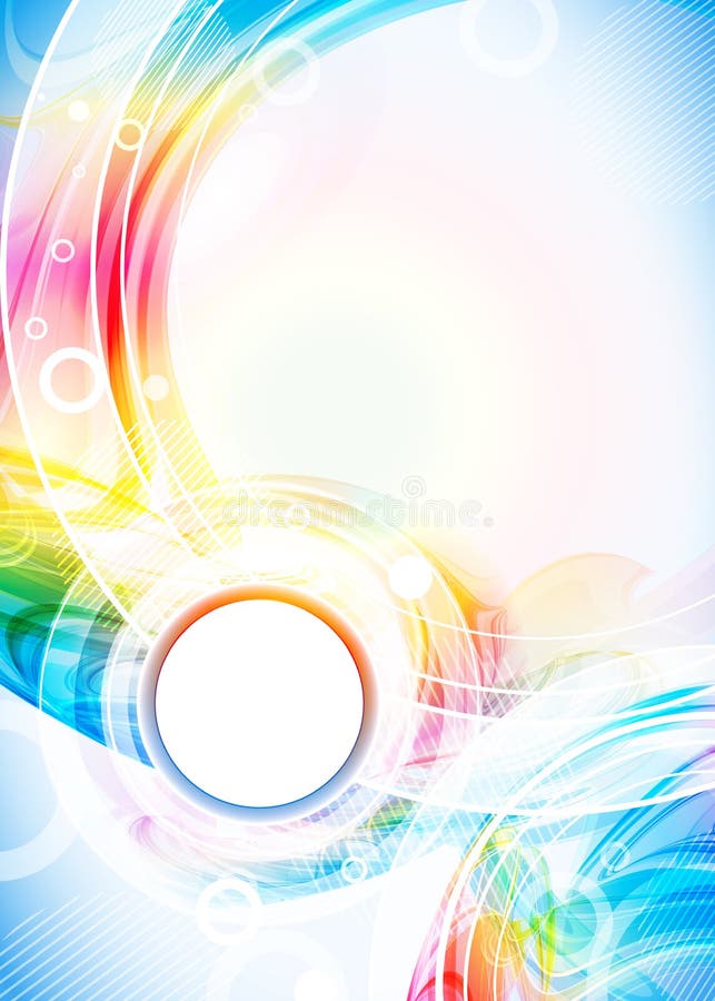 Colorful page template stock vector. Illustration of bubble - 23998327