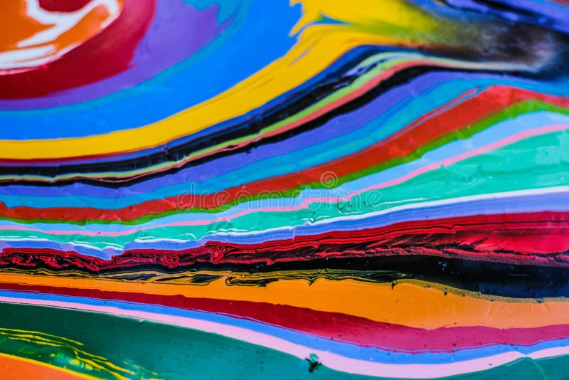 Colorful Paint Abstract Pattern Stock Photo - Image of pattern, fluid ...