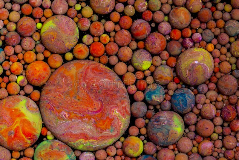 Colorful Paint Balls Abstract Background Stock Photo - Image of ...