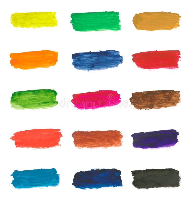 Paint Brushstrokes Stock Illustrations – 17,801 Paint Brushstrokes ...