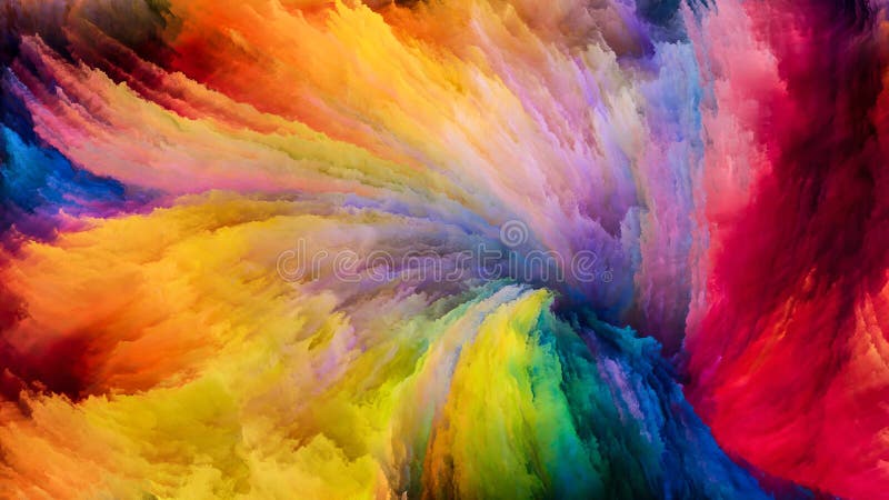 Colorful Paint Design stock illustration. Illustration of colorful ...