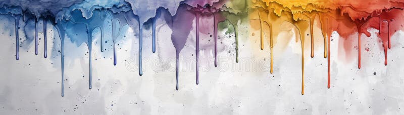 Colorful Paint Drips Creating a Vibrant, Artistic Pattern on a Textured ...