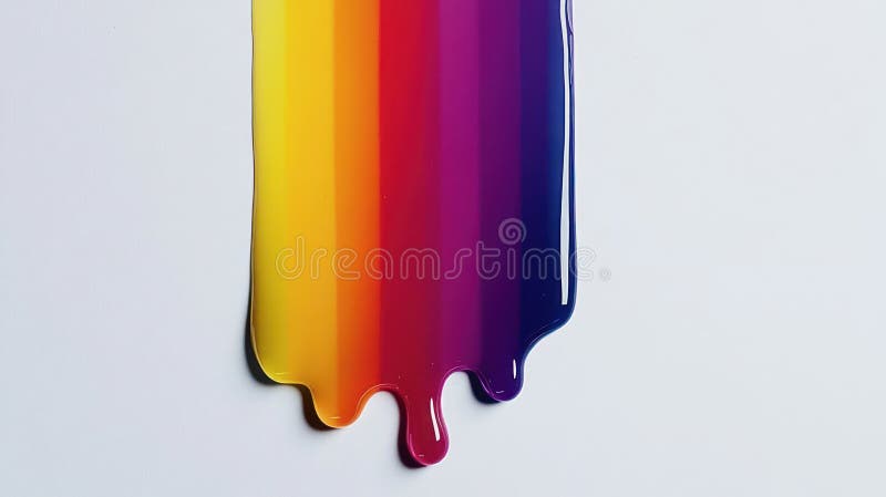 Colorful Paint Drips in Vibrant Hues Create a Visually Striking ...
