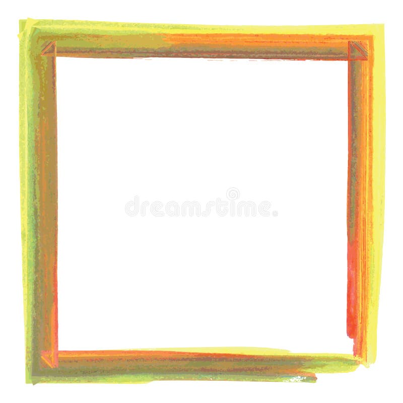 Colorful Paint Effect Frame Stock Illustration - Illustration of ...