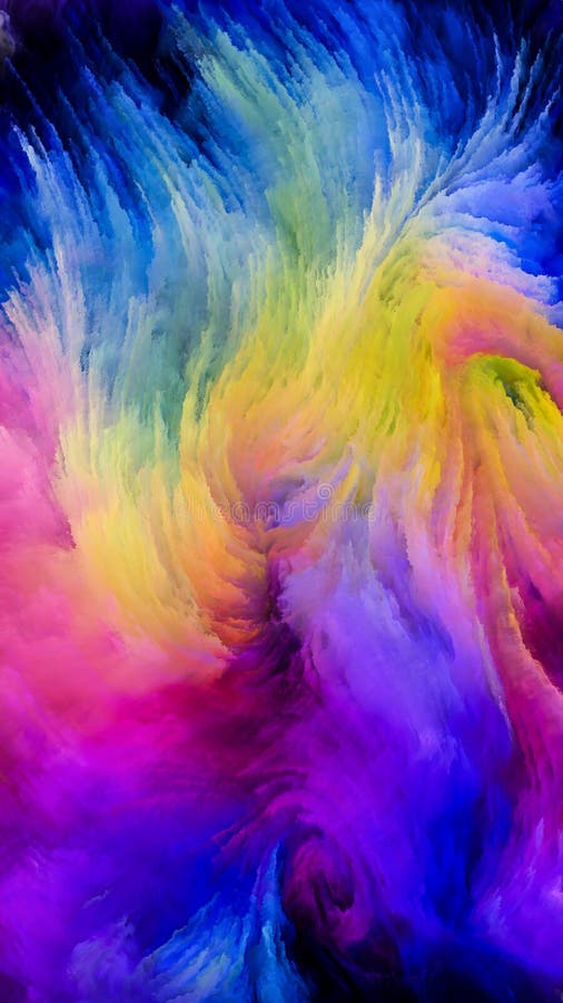 Colorful Paint Evolution stock illustration. Illustration of abstract ...