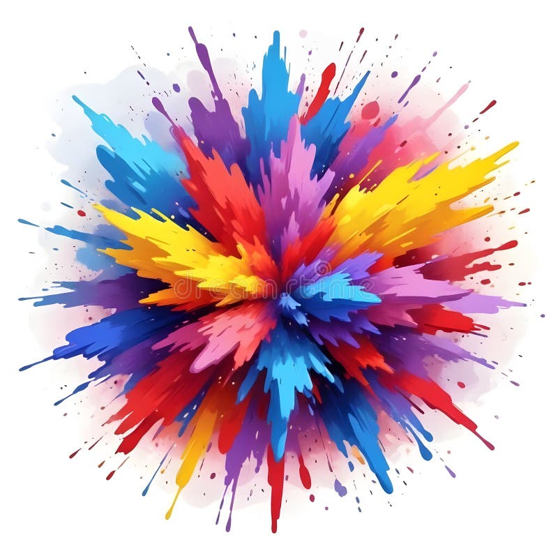 Colorful Paint Explosion stock vector. Illustration of abstract - 324493326
