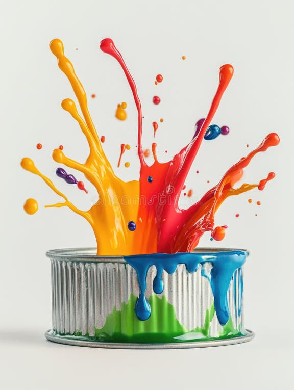 Colorful Paint Explosion stock image. Image of rainbow - 371476639