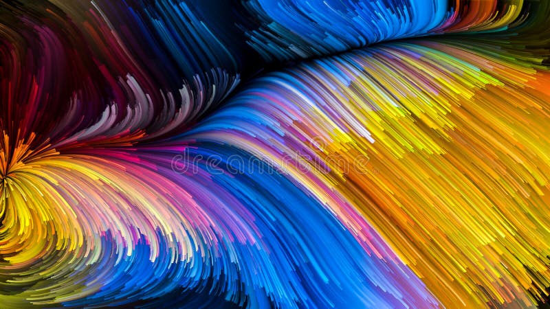 Colorful Paint Illusions stock illustration. Illustration of concept ...