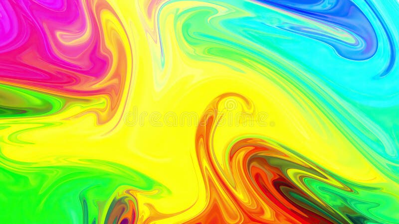 Colorful Paint Mix with Gradient Vivid Colors Stock Illustration ...