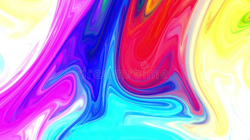 Colorful Paint Mix with Gradient Vivid Colors Stock Illustration ...