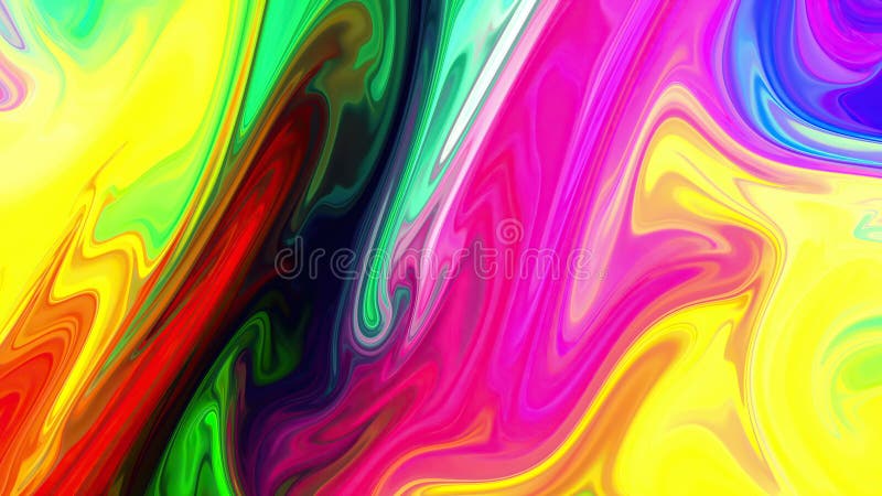 Colorful Paint Mix with Gradient Vivid Colors Stock Illustration ...