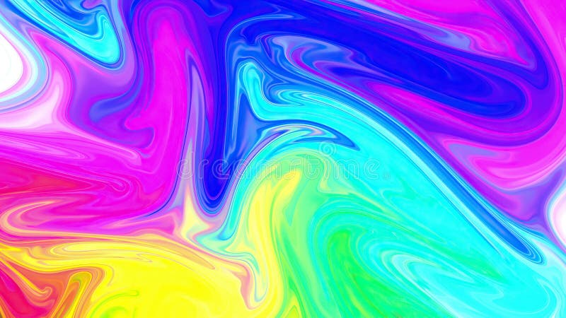 Colorful Paint Mix with Gradient Vivid Colors Stock Illustration ...