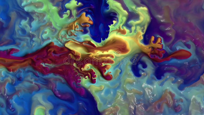 Colorful Paint Mix with Gradient Vivid Colors Stock Illustration ...