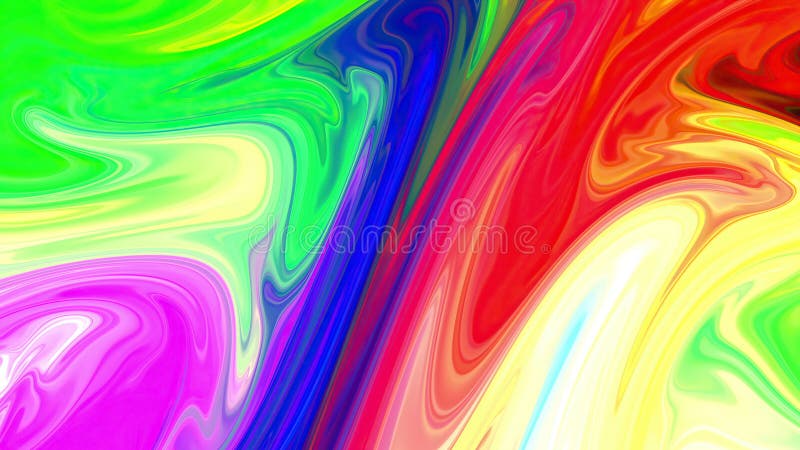 Colorful Paint Mix with Gradient Vivid Colors Stock Illustration ...