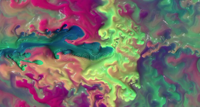 Colorful Paint Mix with Gradient Vivid Colors Stock Illustration ...