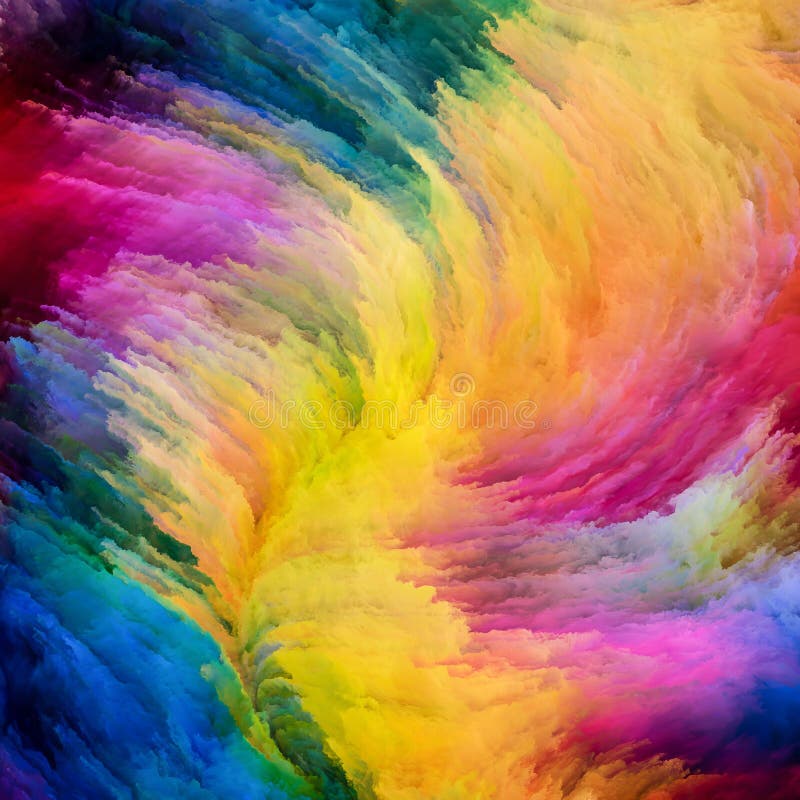 Colorful Paint Particles stock illustration. Illustration of dynamic ...