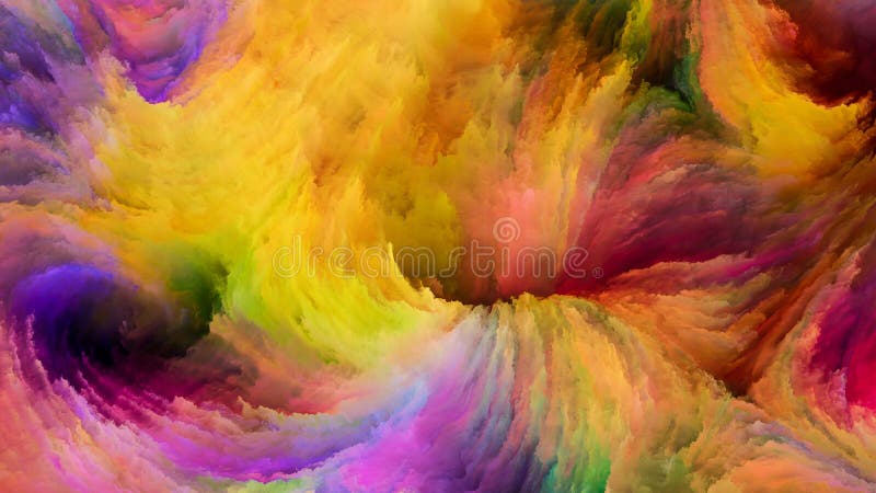 Colorful Paint Paths stock illustration. Illustration of canvas - 110712662