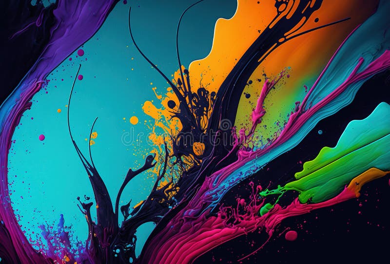 Colorful paint pattern. stock illustration. Illustration of colored ...