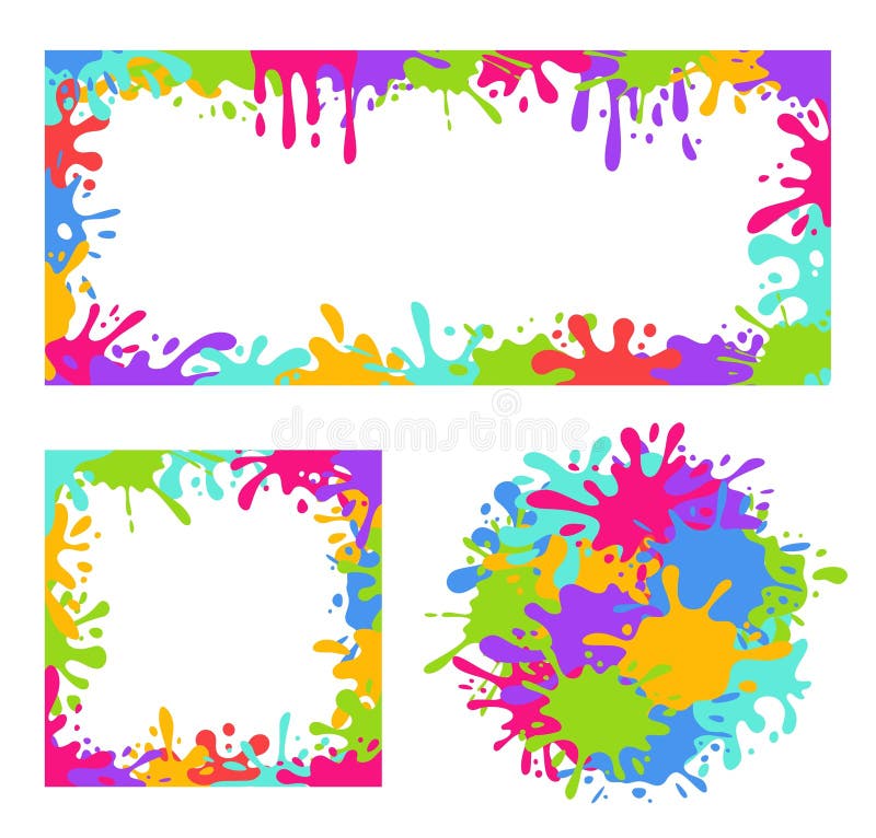 Paint Splash Frames Stock Illustrations – 5,642 Paint Splash Frames ...